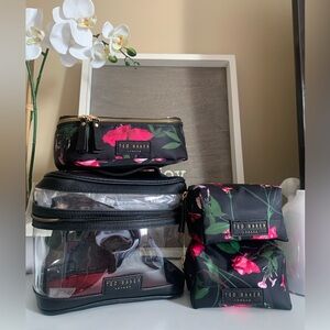 Ted Baker | Jewelry | Ted Baker Floral Travel Bag Set 4 Pieces | Poshmark